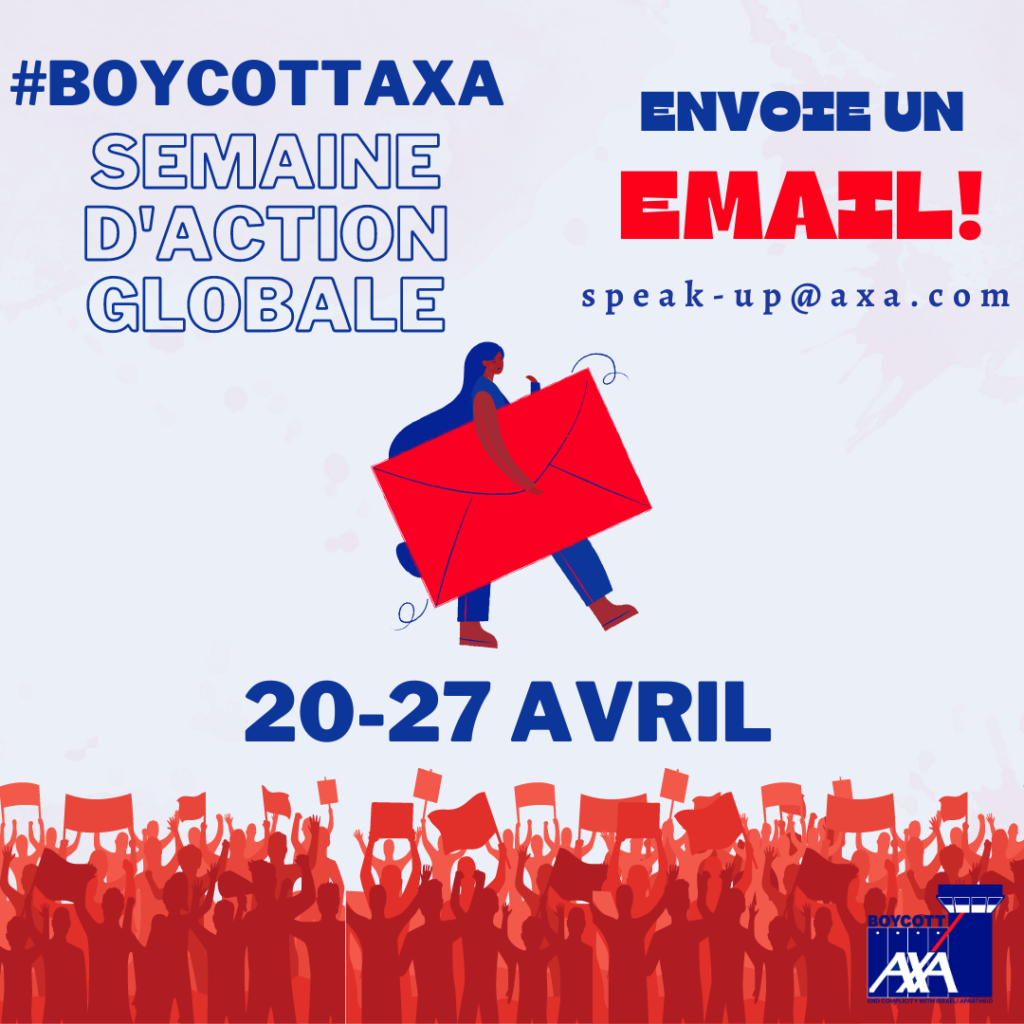 Mobilisation lors de l’Assemblée Générale annuelle d’AXA le 25 avril ...
